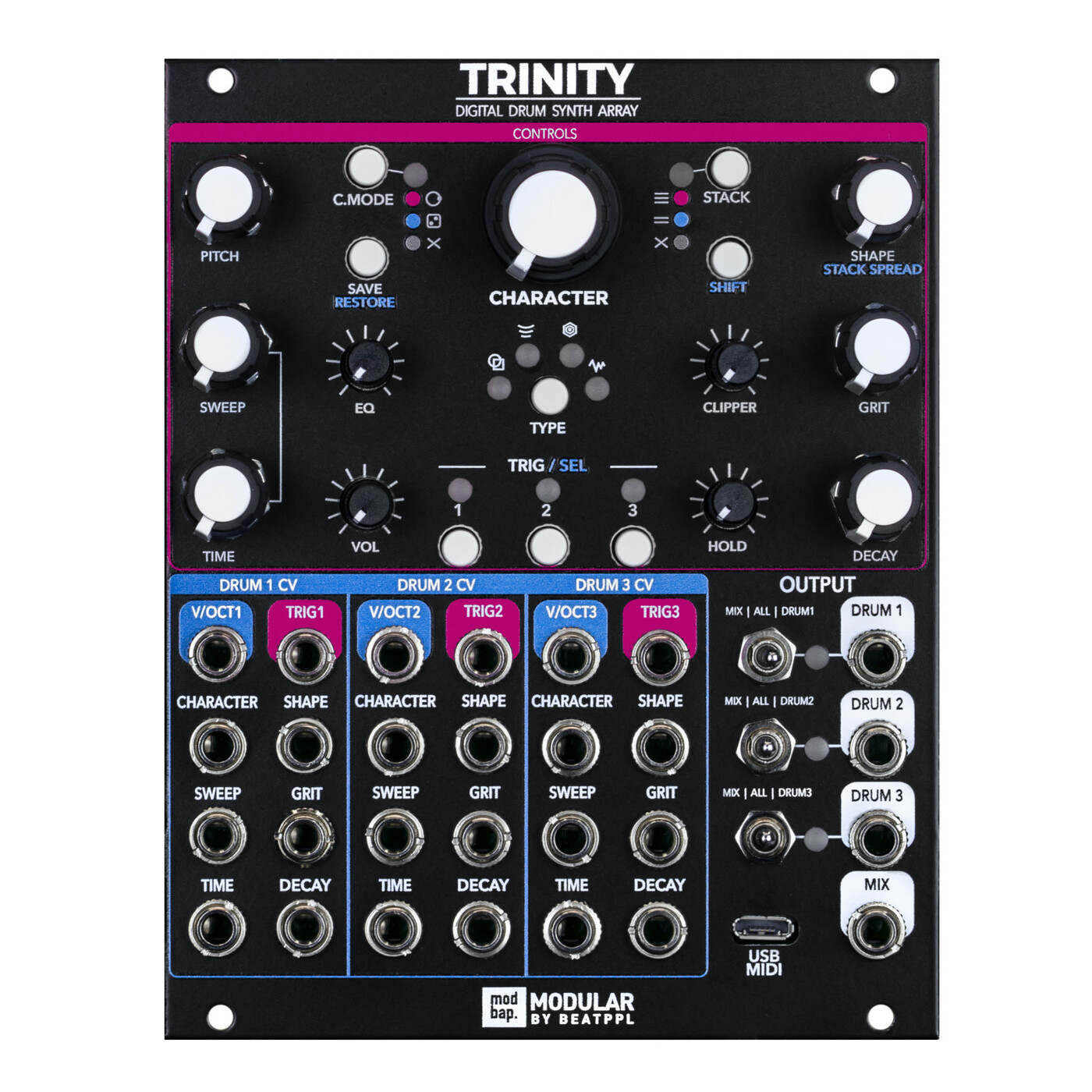 Modbap Modular Trinity, DEMO UNIT - Control Voltage