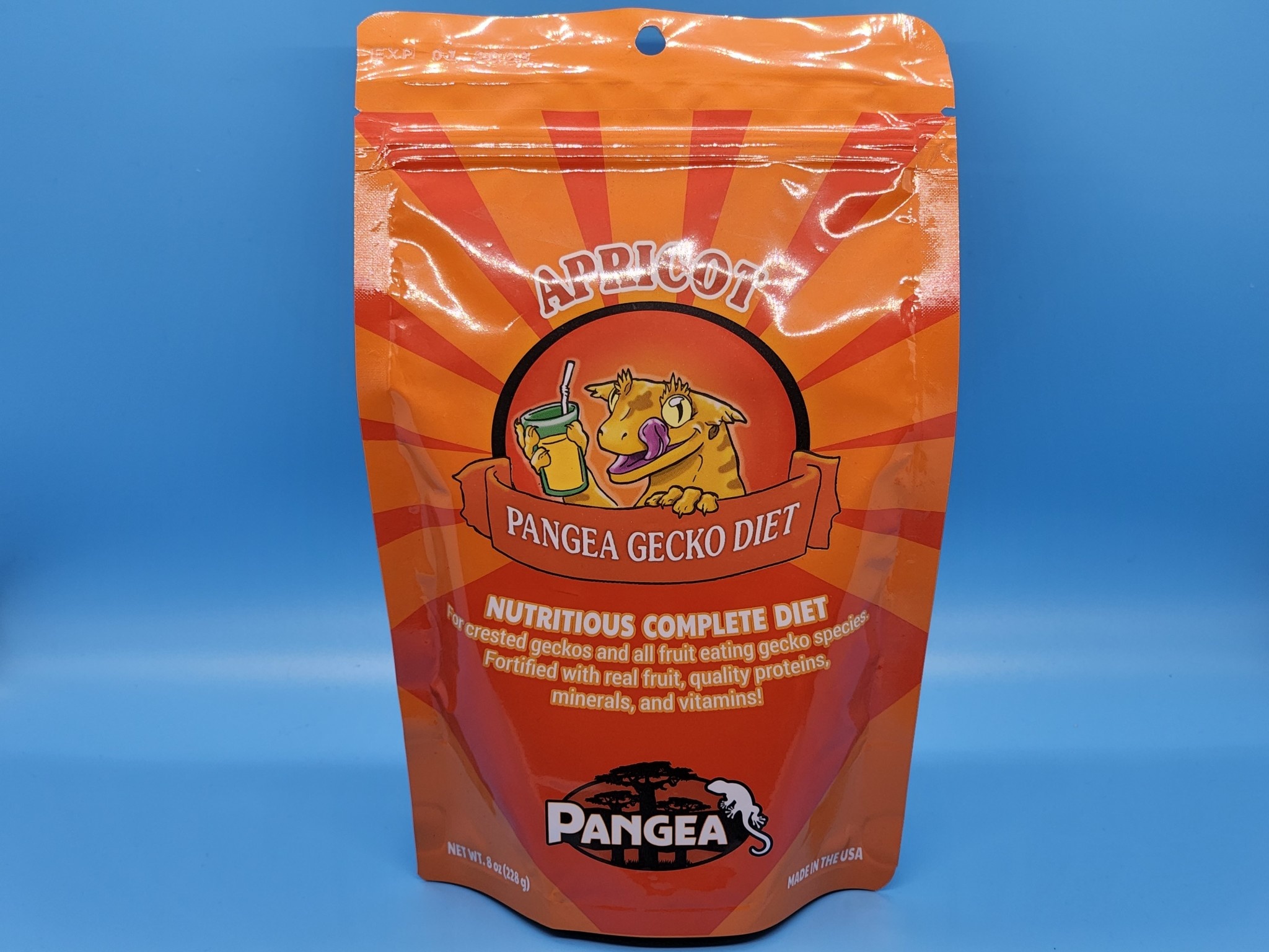 Pangea Gecko Diet Apricot 8oz - Snake Discovery