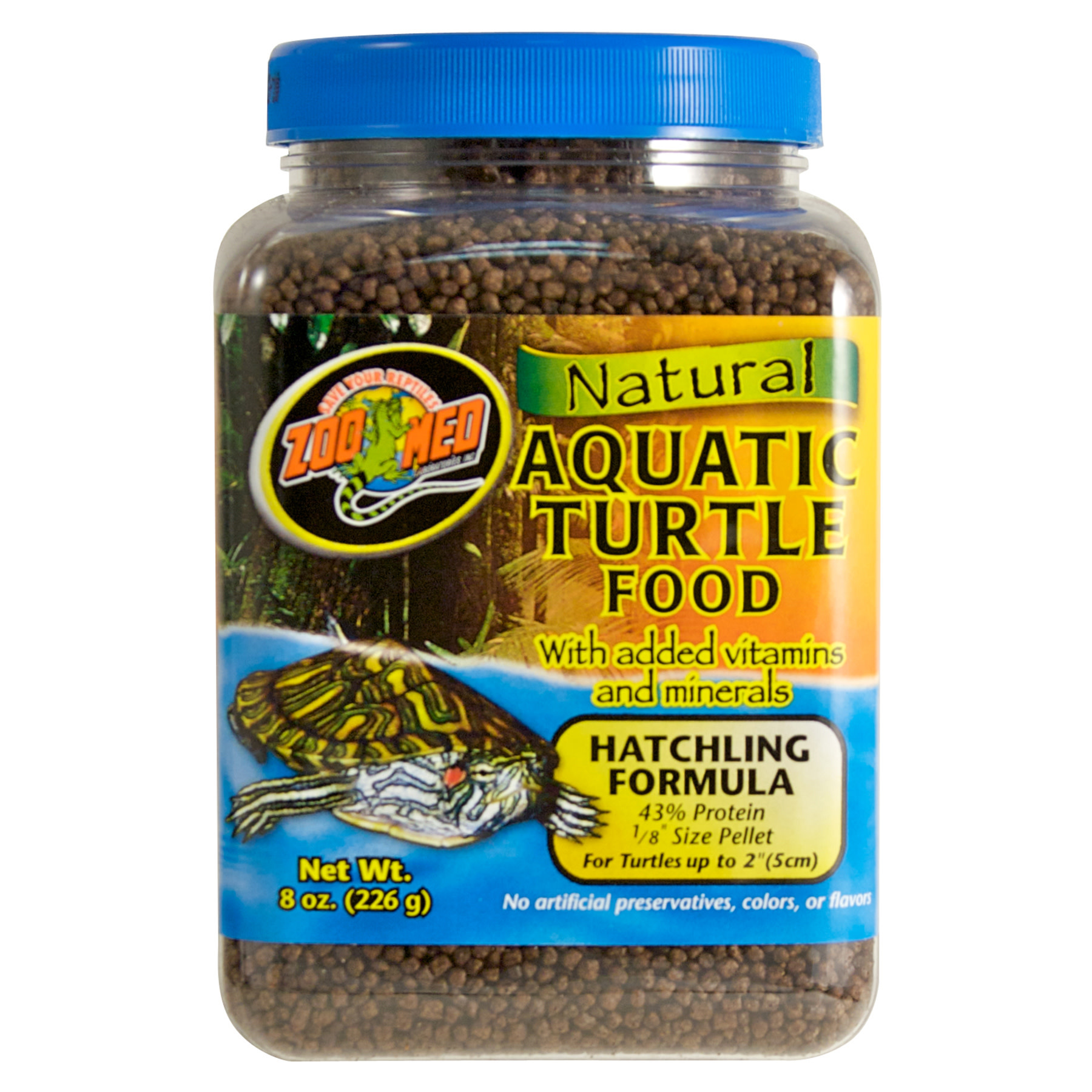 Zoo Med Natural Aquatic Turtle Food - Hatchling Formula 7.5 oz - Snake ...