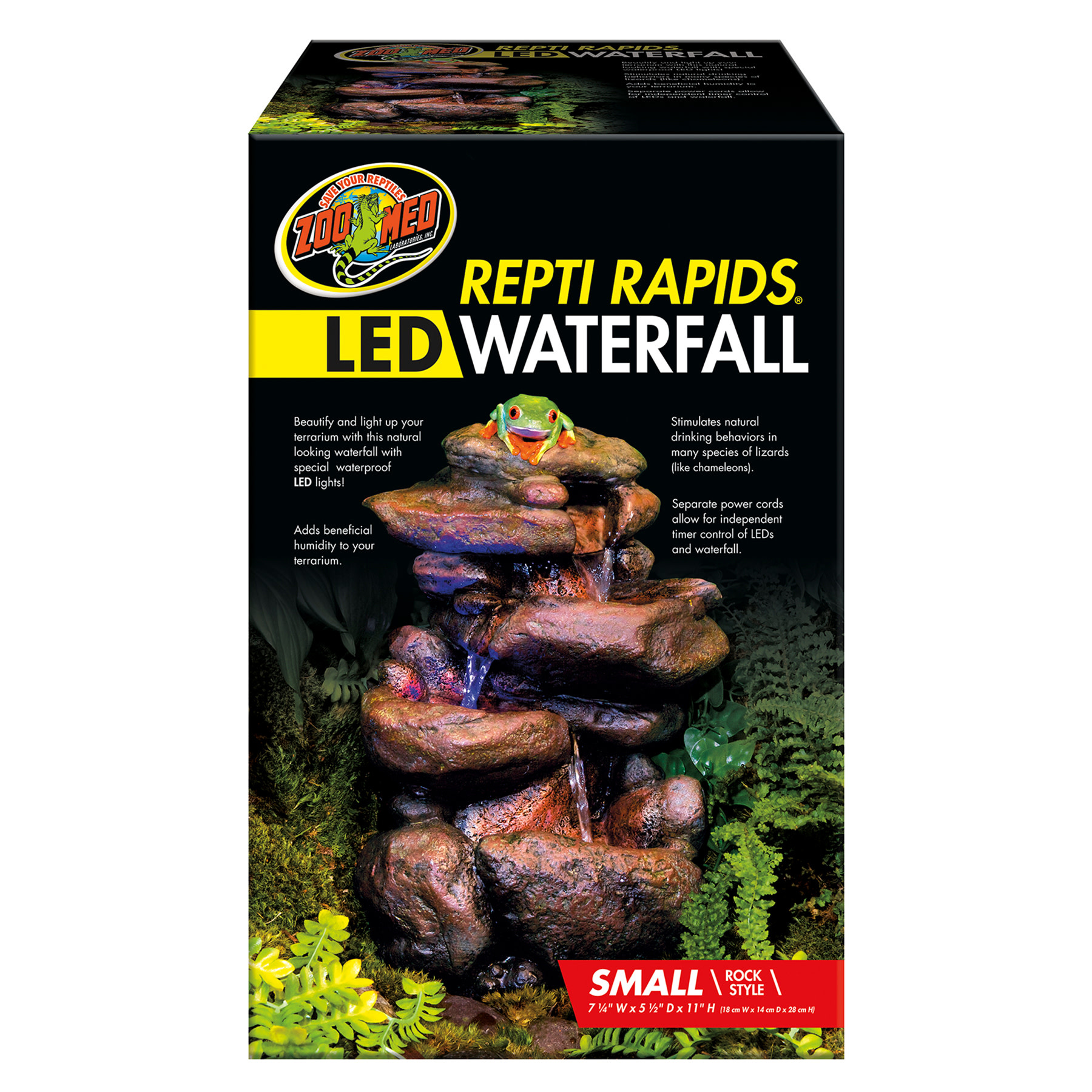 ReptiRapids LED Waterfall (Small Rock) - Snake Discovery
