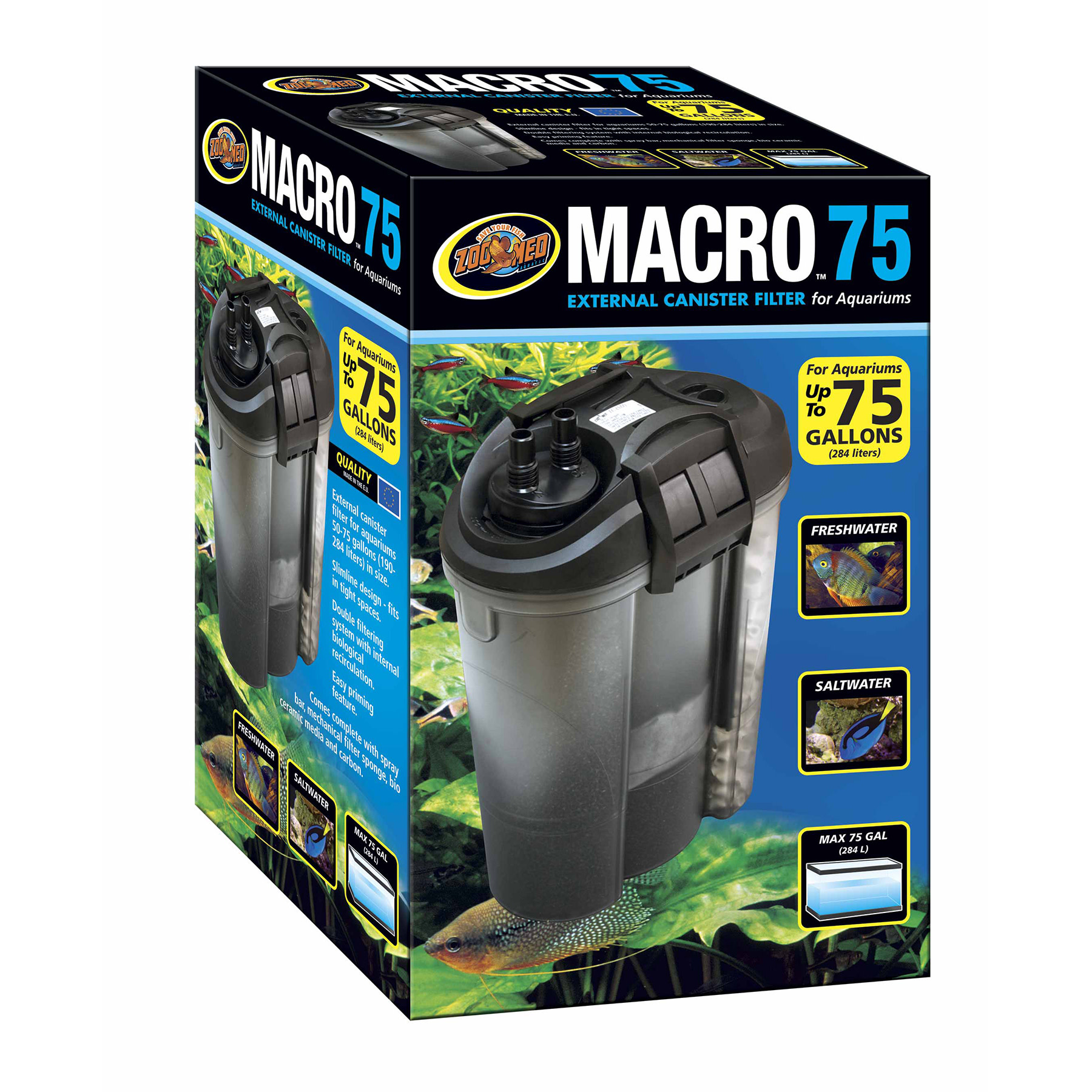 Macro 75 Canister Filter (260 GPH) - Snake Discovery