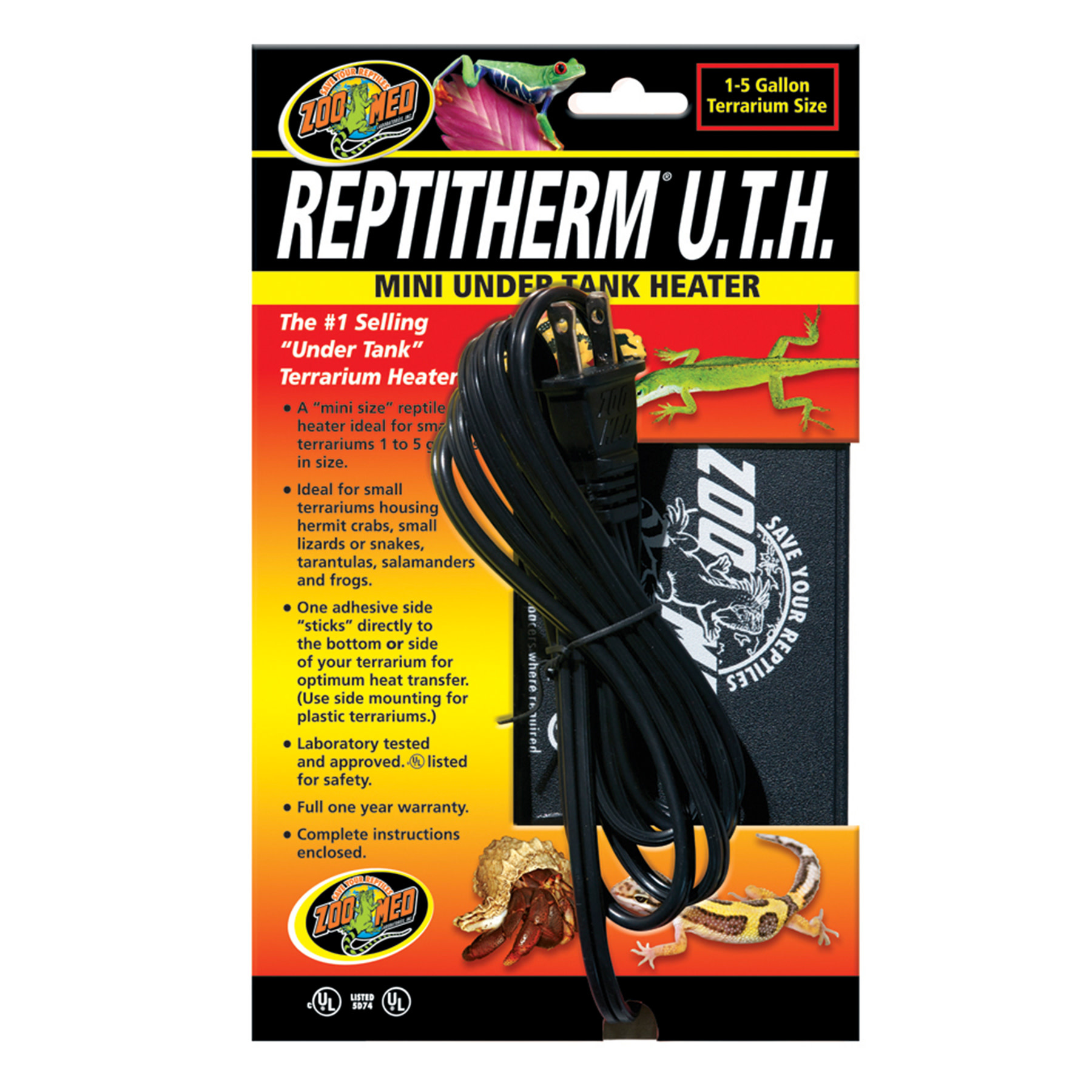 Reptitherm Mini Under Tank Heater 4" x 5" - Snake Discovery