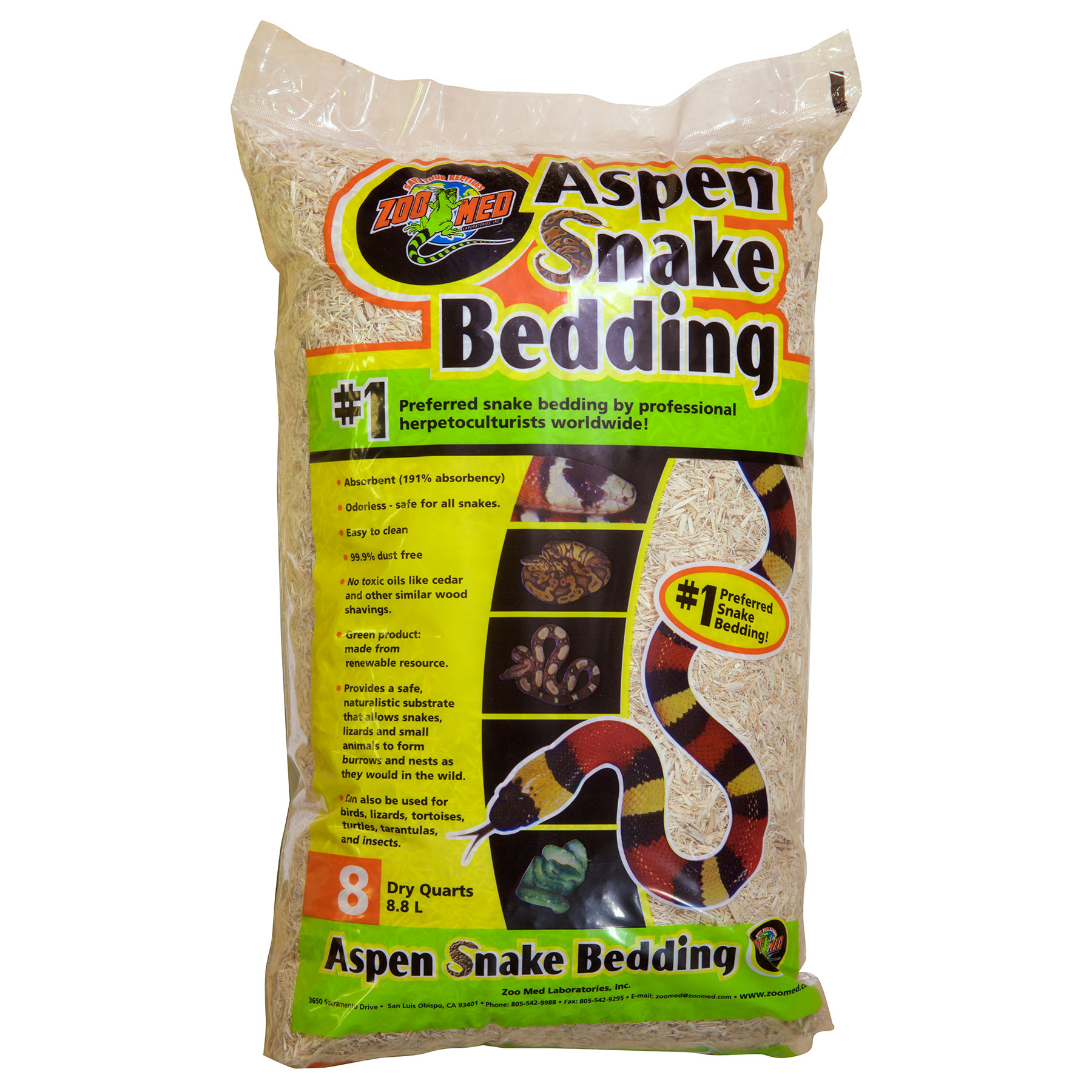 Aspen Bedding 8Qt - Snake Discovery