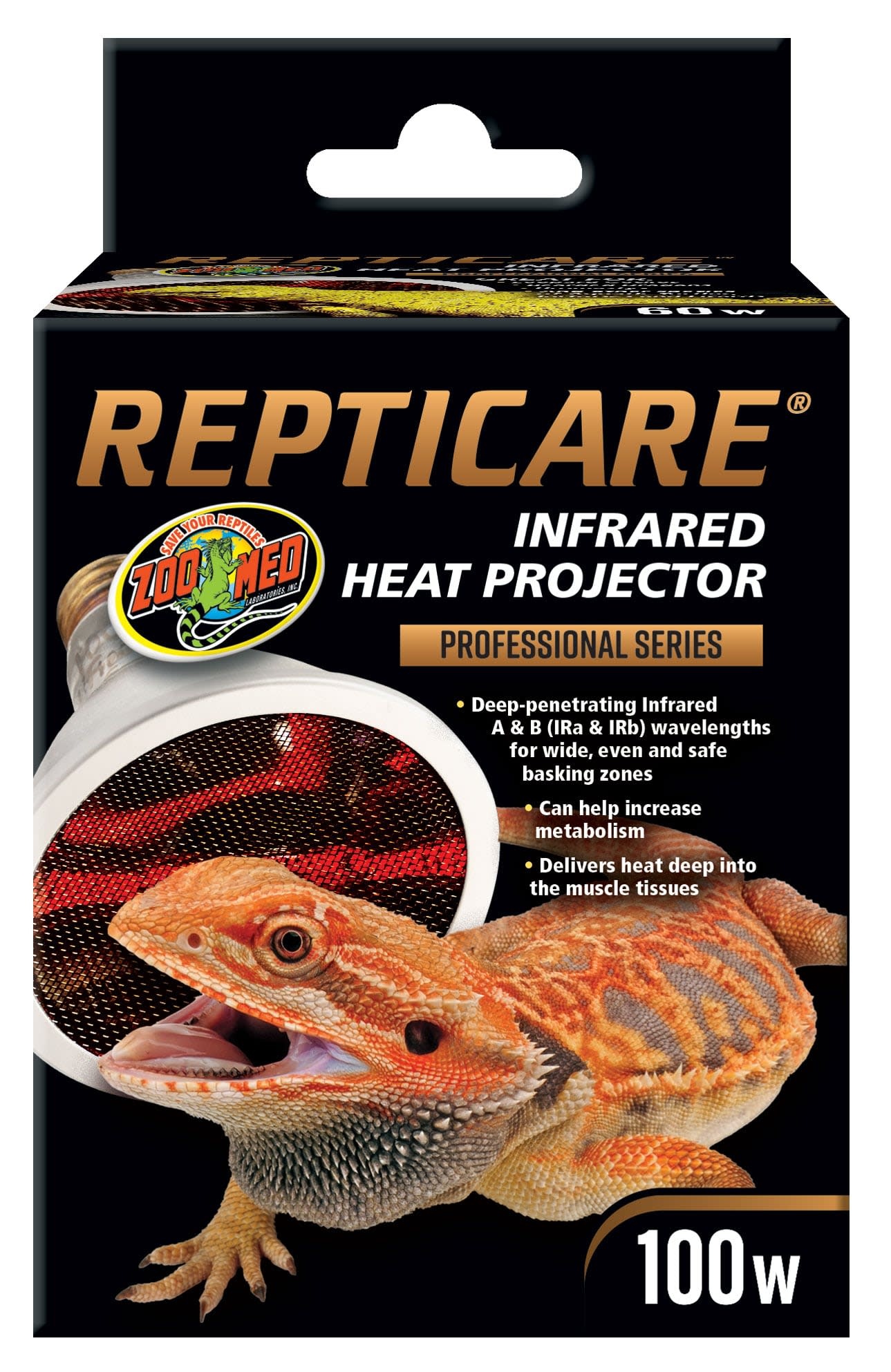 Repticare Infrared Heat Projector 100w ZM DH-100 ( UPC 3109 ) - Snake ...
