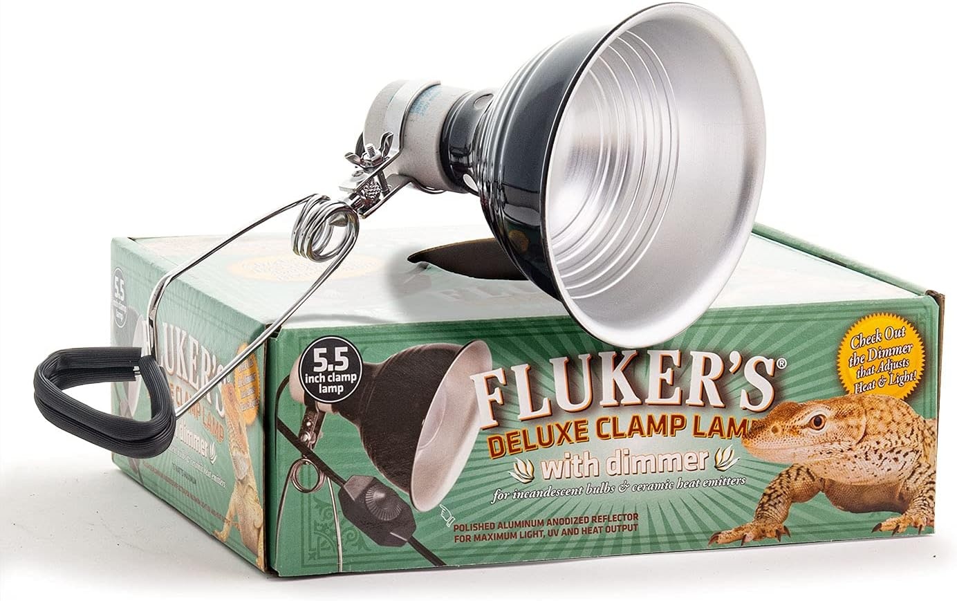 Fluker's Clamp Lamp Dmr 5.5" ( UPC 0055 ) - Snake Discovery