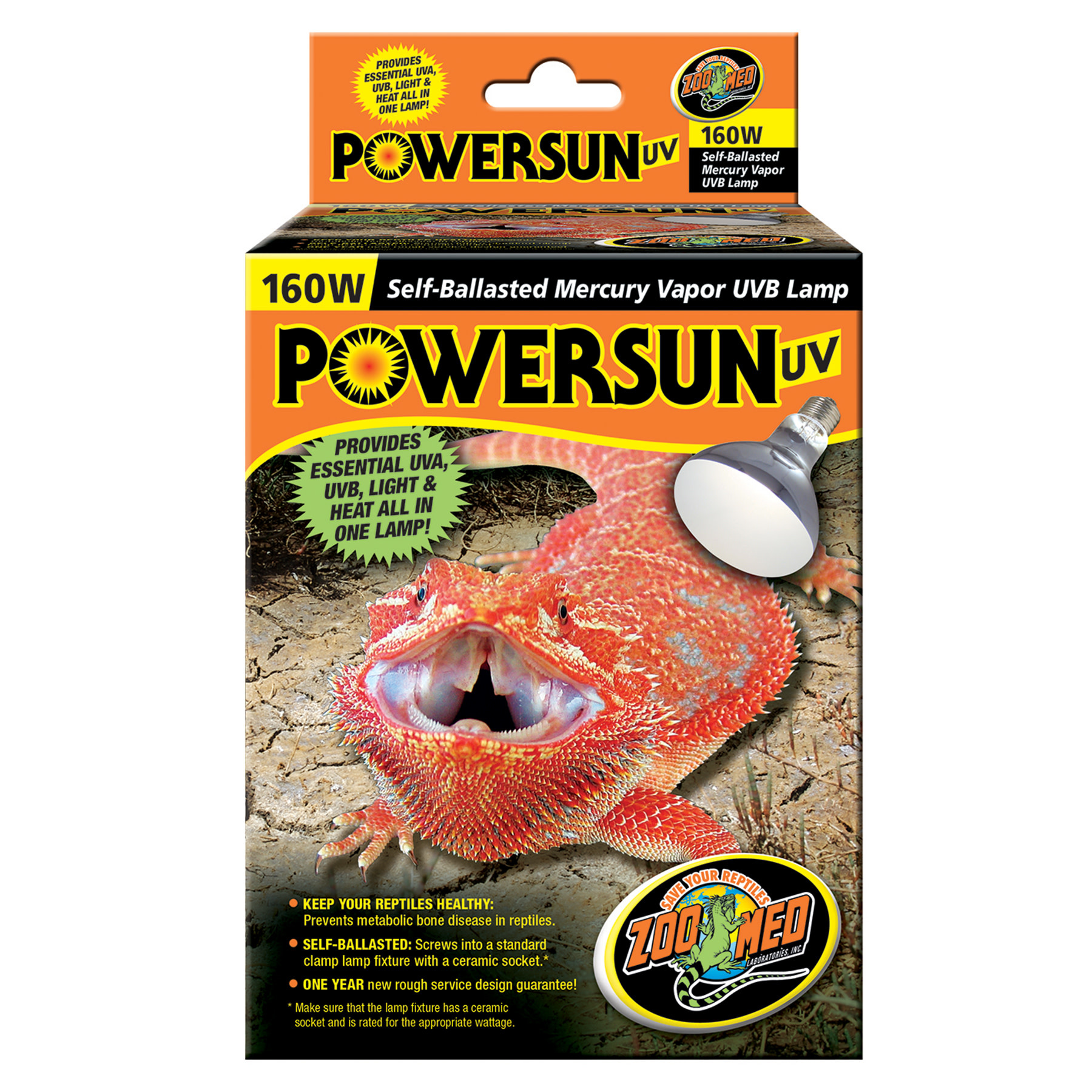 Zoo Med Powersun 160W ( UPC 0101 ) - Snake Discovery