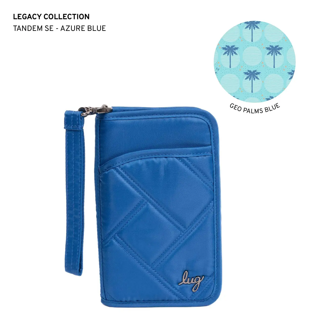 Lug Legacy Collection Tandem SE RFID Wallet -Azure Blue - Just Bags ...