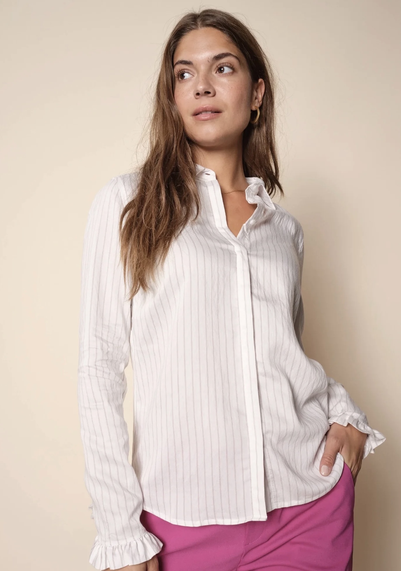 Mos Mosh - Mattie Flip Striped Shirt - MonAmie Boutique