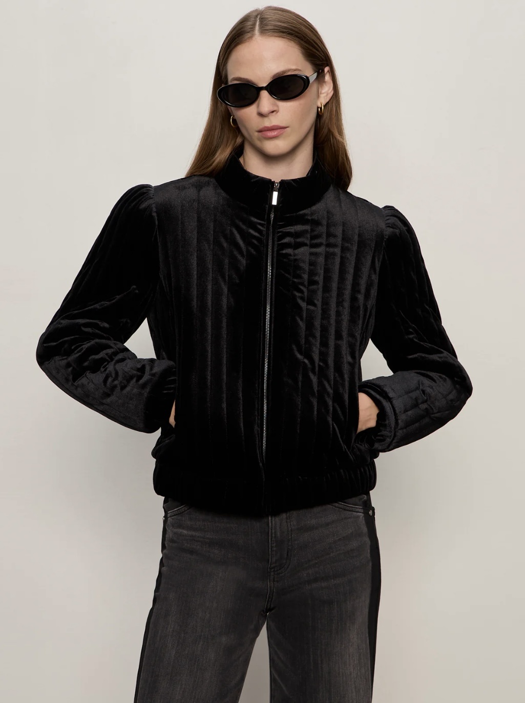 Sanctuary - Quilted Velvet Jacket - MonAmie Boutique