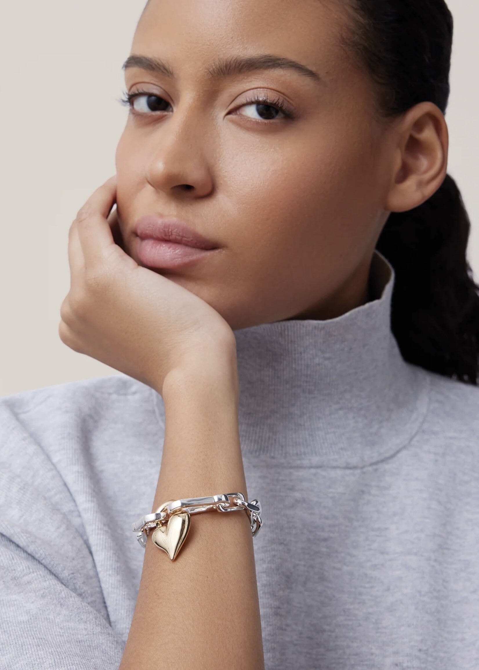 Jenny Bird - Padlock Heart Chain Bracelet - MonAmie Boutique