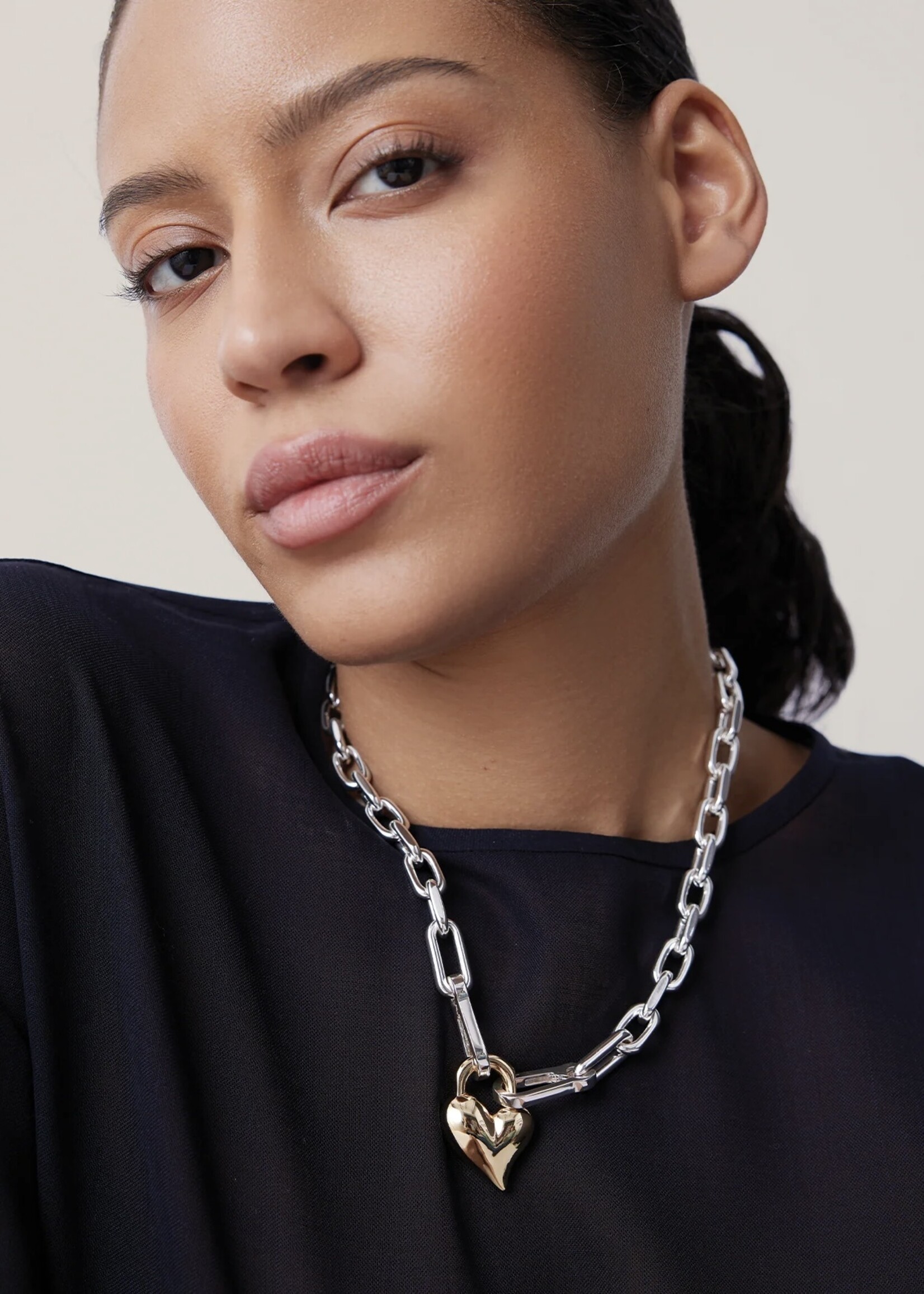 Jenny Bird - Padlock Heart Pendant Necklace - MonAmie Boutique