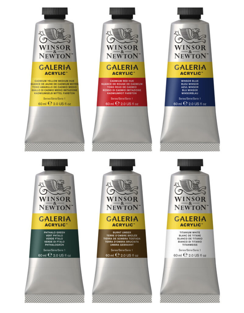 Galeria Acrylic Paint Set of 6 (60ml) - Reddi-Arts