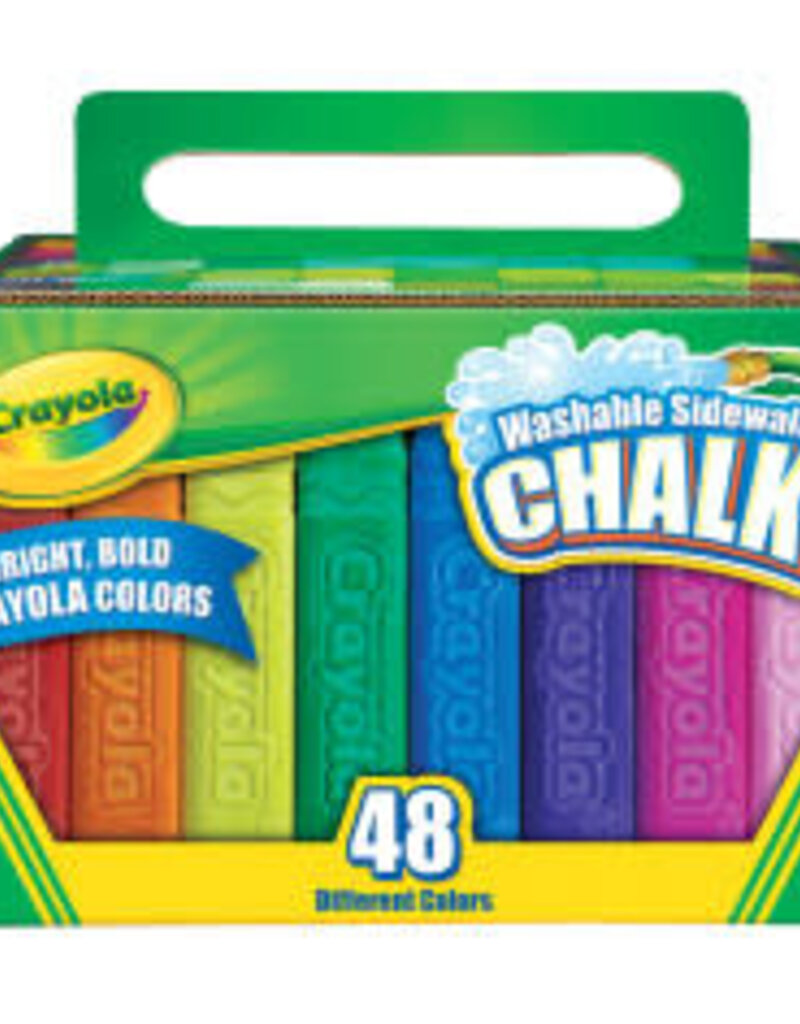Crayola Washable Sidewalk Chalk Set, 48-Colors - Reddi-Arts