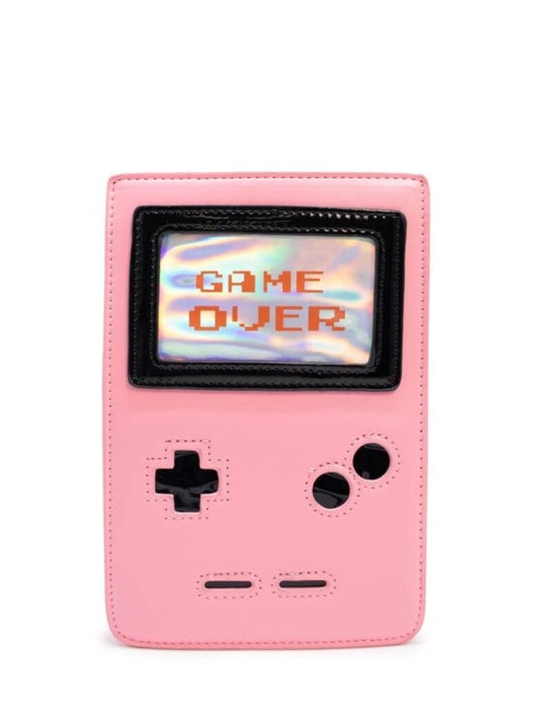 Retro 8-Bit Gamer Handbag- Pink - Reddi-Arts