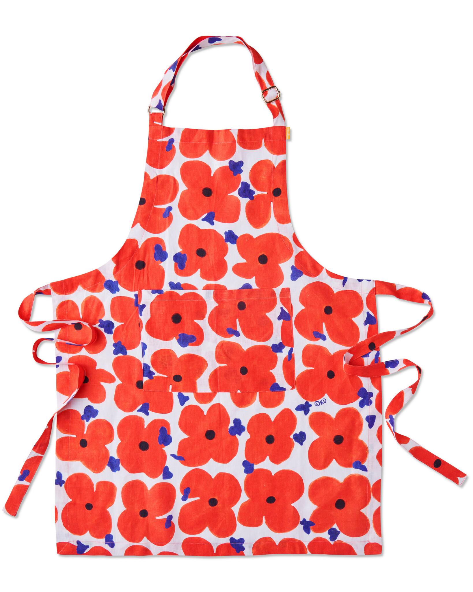 'Pop Floral' Linen Apron - Kip&Co x Ken Done - Ken Done Gallery