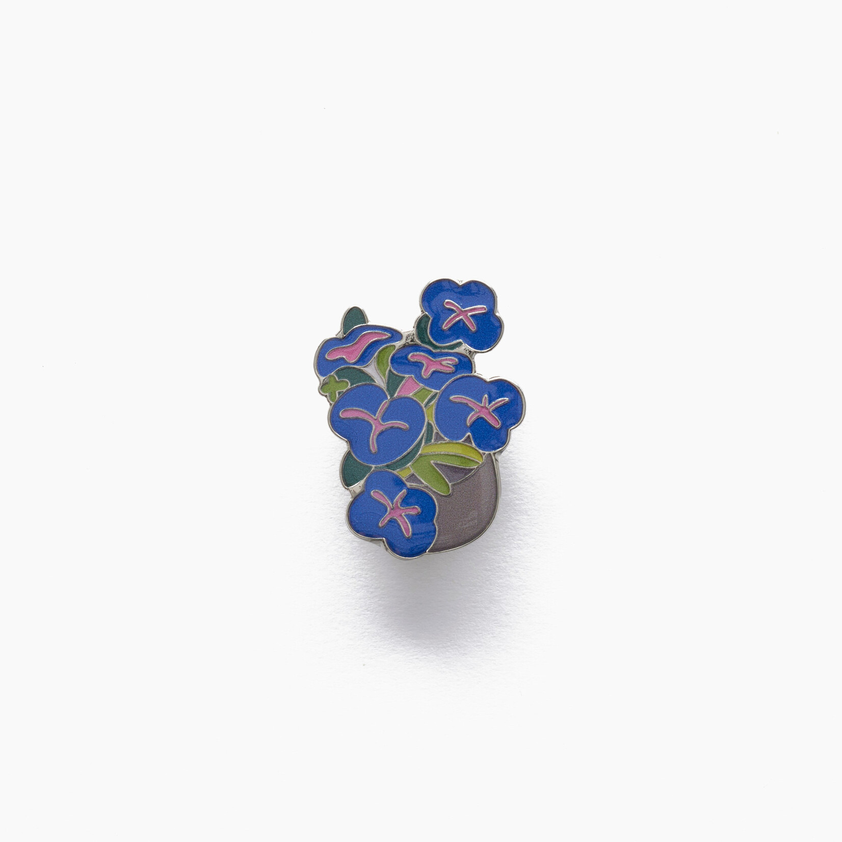 'Sunday' Purple Flowers Pin - AGNSW x Ken Done - Ken Done Gallery