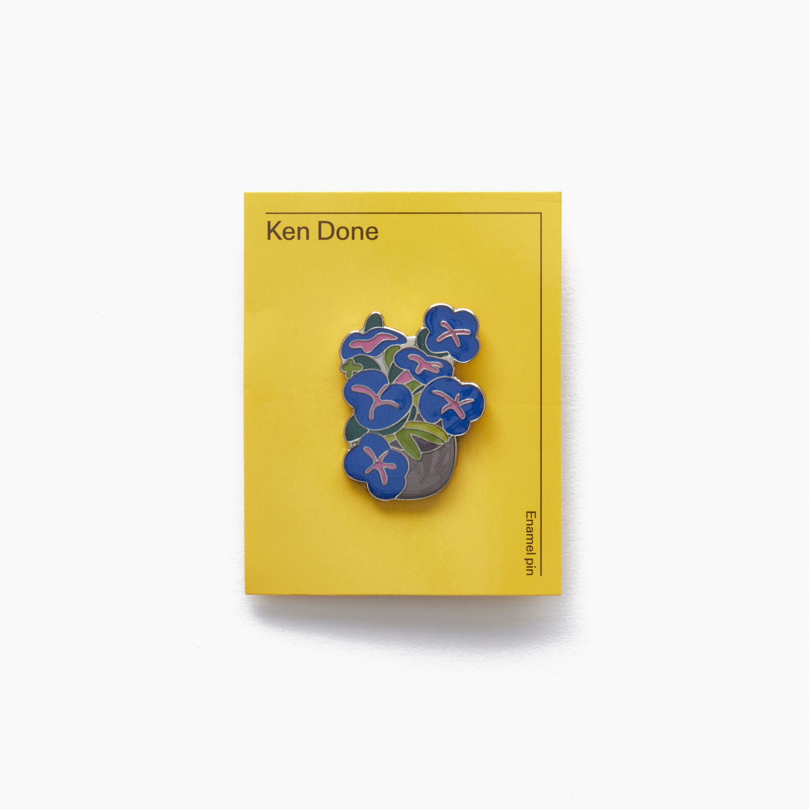'Sunday' Purple Flowers Pin - AGNSW x Ken Done - Ken Done Gallery