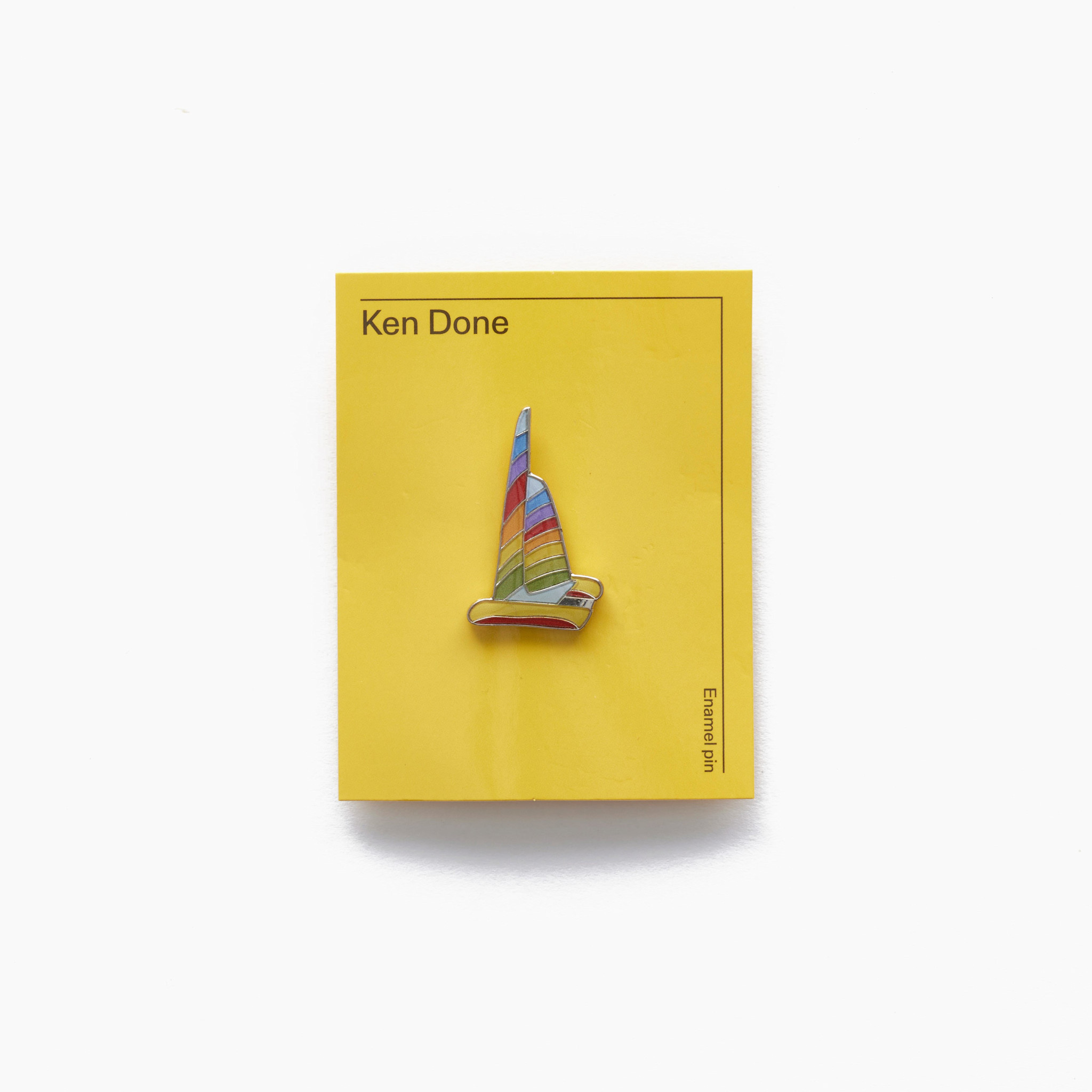 'Sunday' Sail Boat Pin - AGNSW x Ken Done - Ken Done Gallery