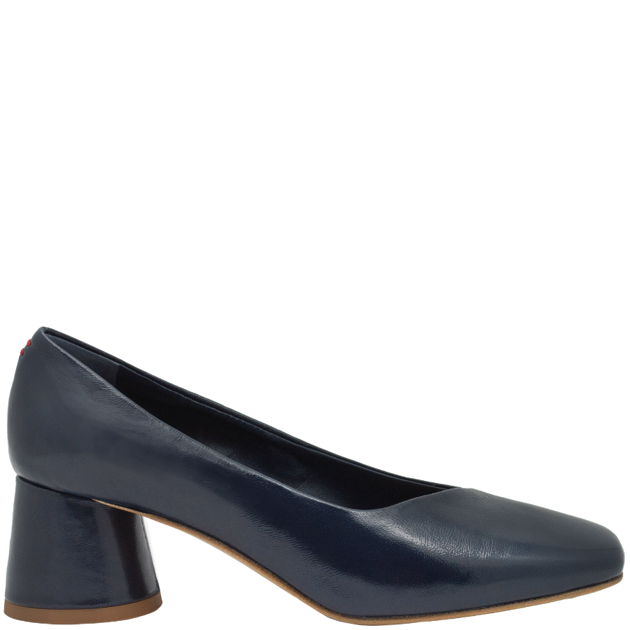 Halmanera H48S Navy Glaze Pump Cone Heel 4000 - Head Start Shoes