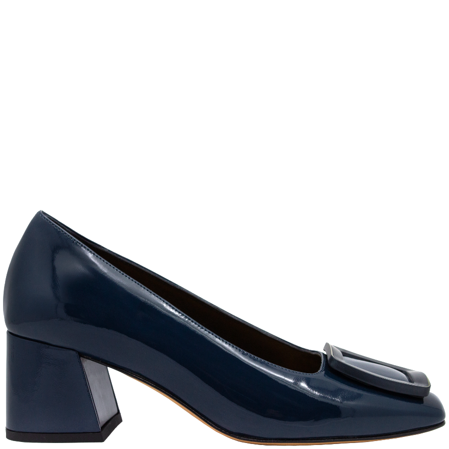 MaraBini M12X Blue Pump W/ Square Buckle 1028 - Head Start Shoes