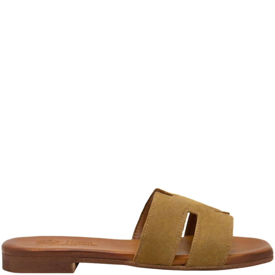 Nuova N1R Tan Suede H-Mule 5050 - Head Start Shoes