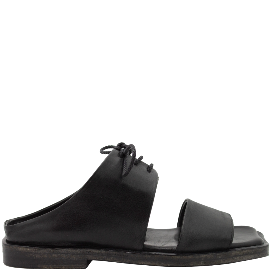 History HF3C Black Lace-Up Mule 3217 - Head Start Shoes