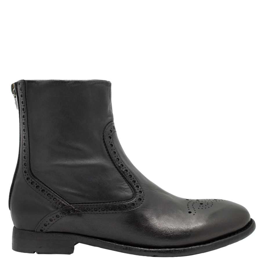 LeMargo LE4G Black Flat Boot With Stretch Calf Saba - Head Start Shoes