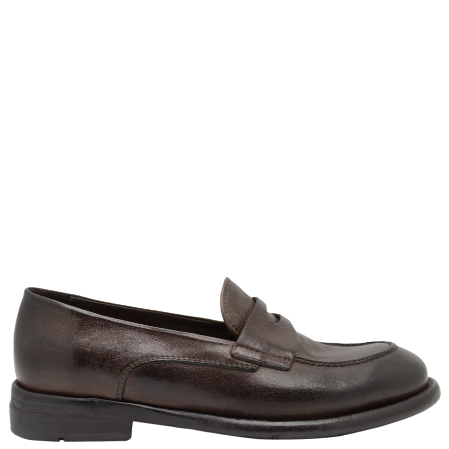 LeMargo LE4O Brown Penny Loafer Tyra - Head Start Shoes