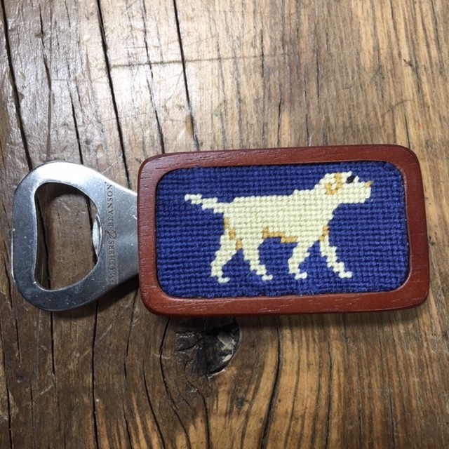 YELLOW LAD BOTTLE OPENER NAVY - Franklin Saddlery
