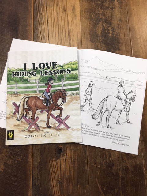 I Love Riding Lessons Coloring Book - Franklin Saddlery