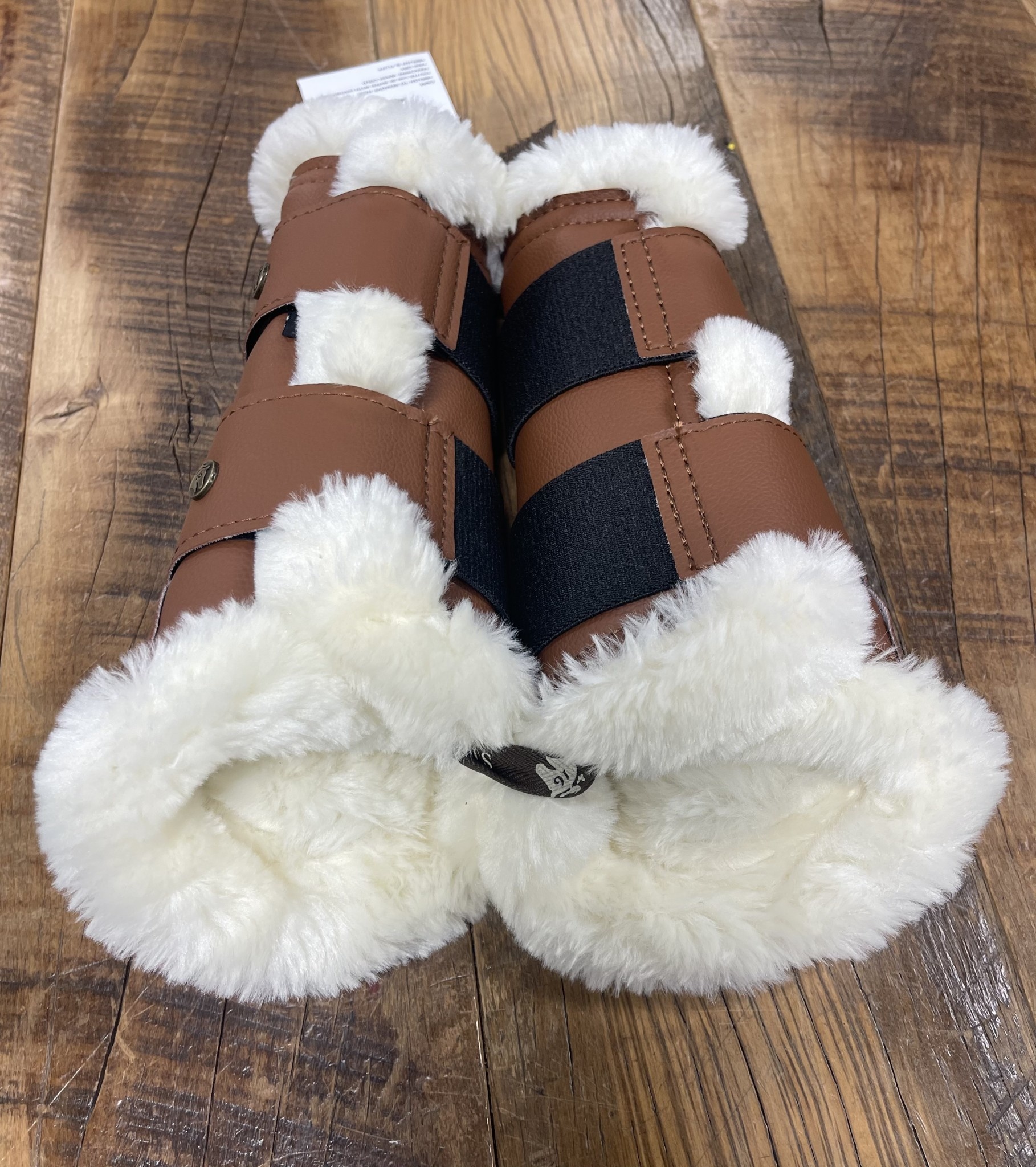 Sixteen Cypress Brushing Boots Cognac Medium - Franklin Saddlery