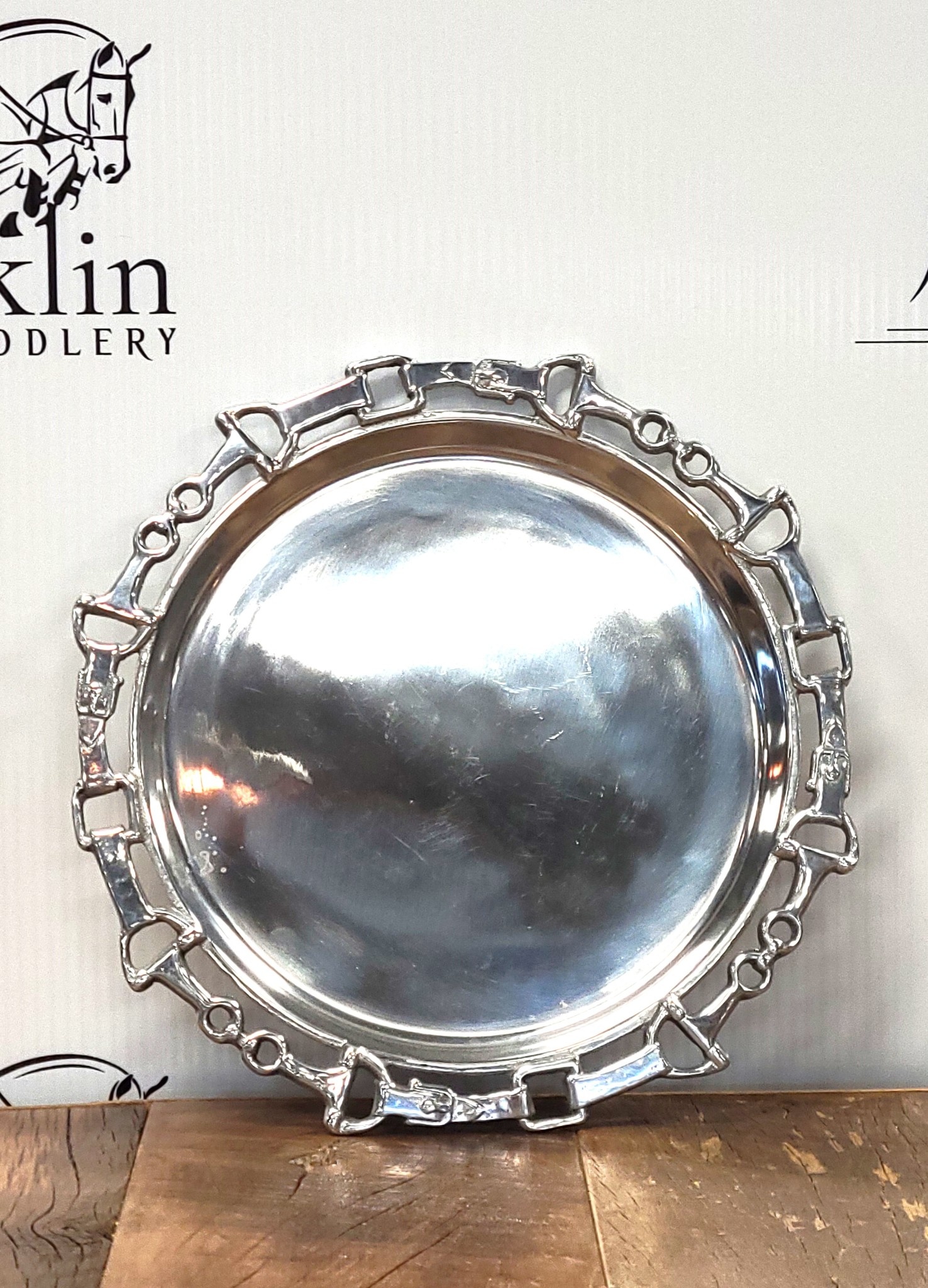 Arthur Court Equestrian Round Tray 12" - Franklin Saddlery