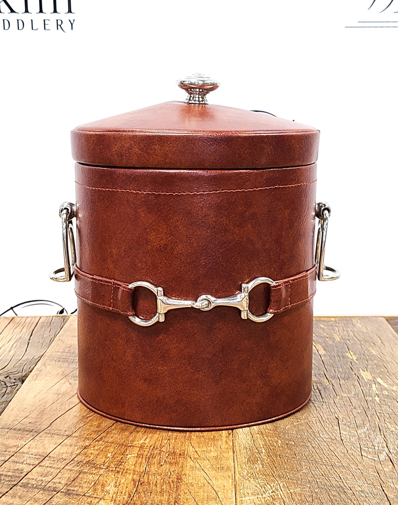 Equestrian Horse Bit Leather Ice Box - Franklin Saddlery