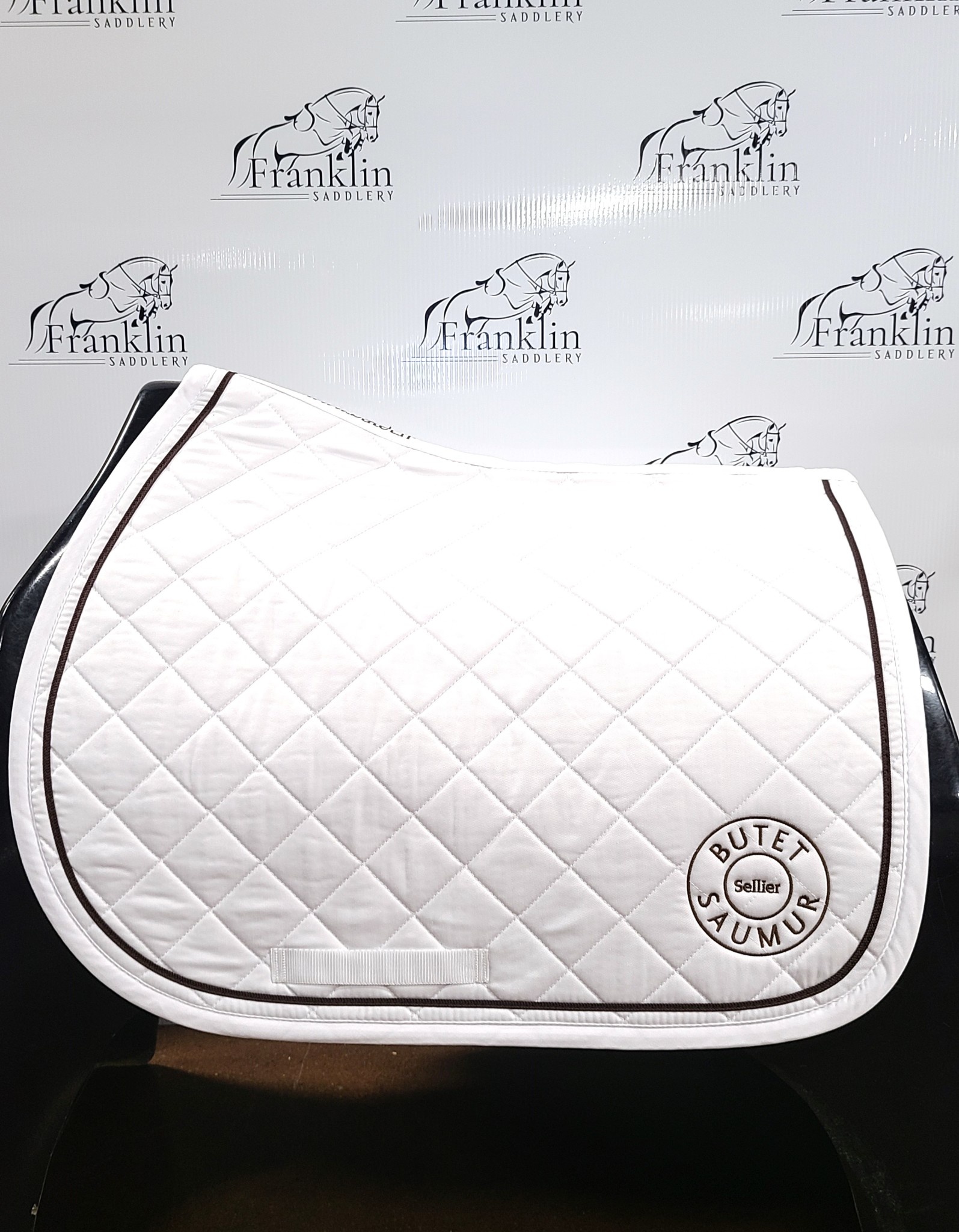 Butet White Saddle Pad - Franklin Saddlery