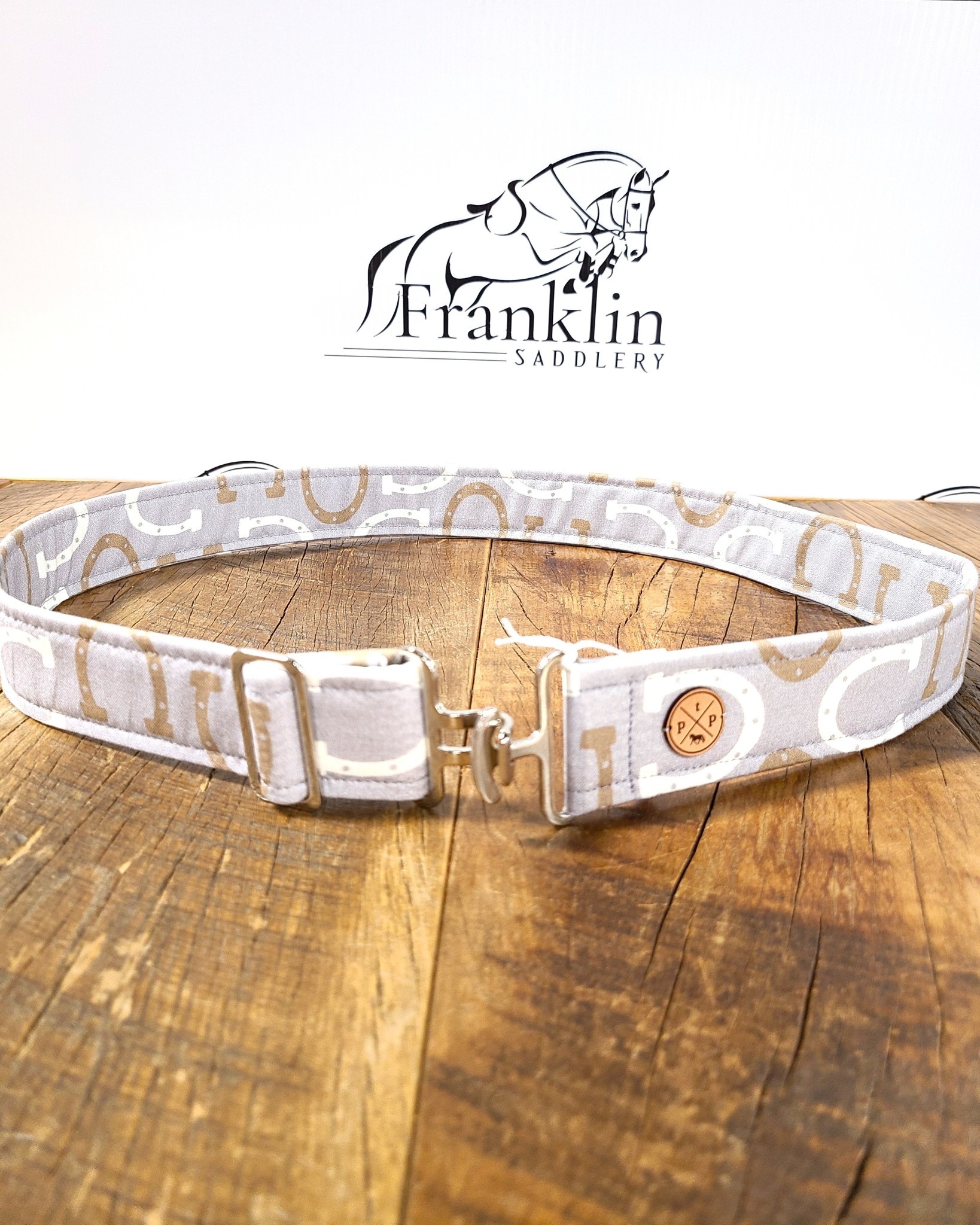 The Posh Pony 1.5" Adult Horseshoes Belt - Franklin Saddlery