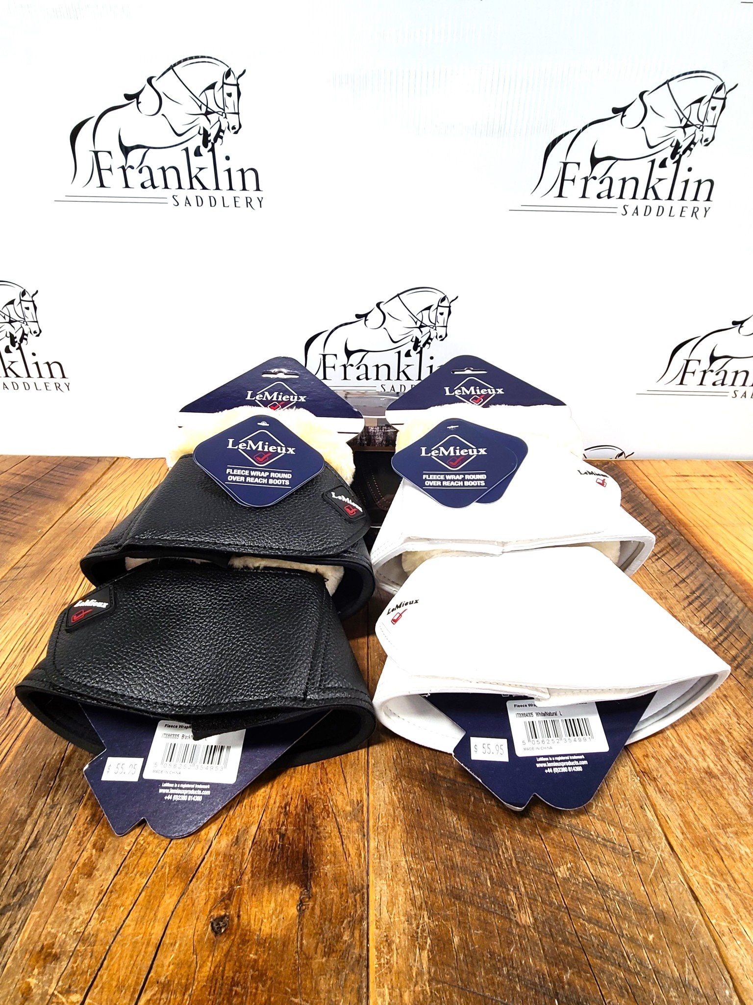 LeMieux Fleece Wrap Around Over Reach Boots Large - Franklin Saddlery