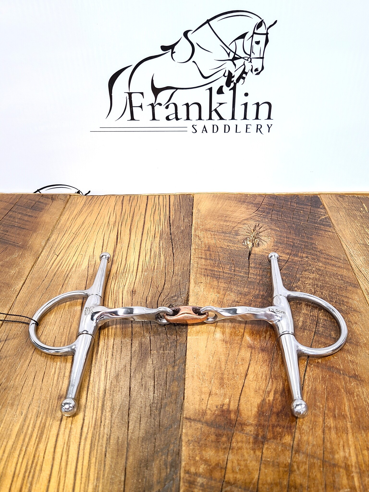 AJR Sport Twisted Full Cheek With Copper French Link Bit 135mm/5.25in - Franklin Saddlery