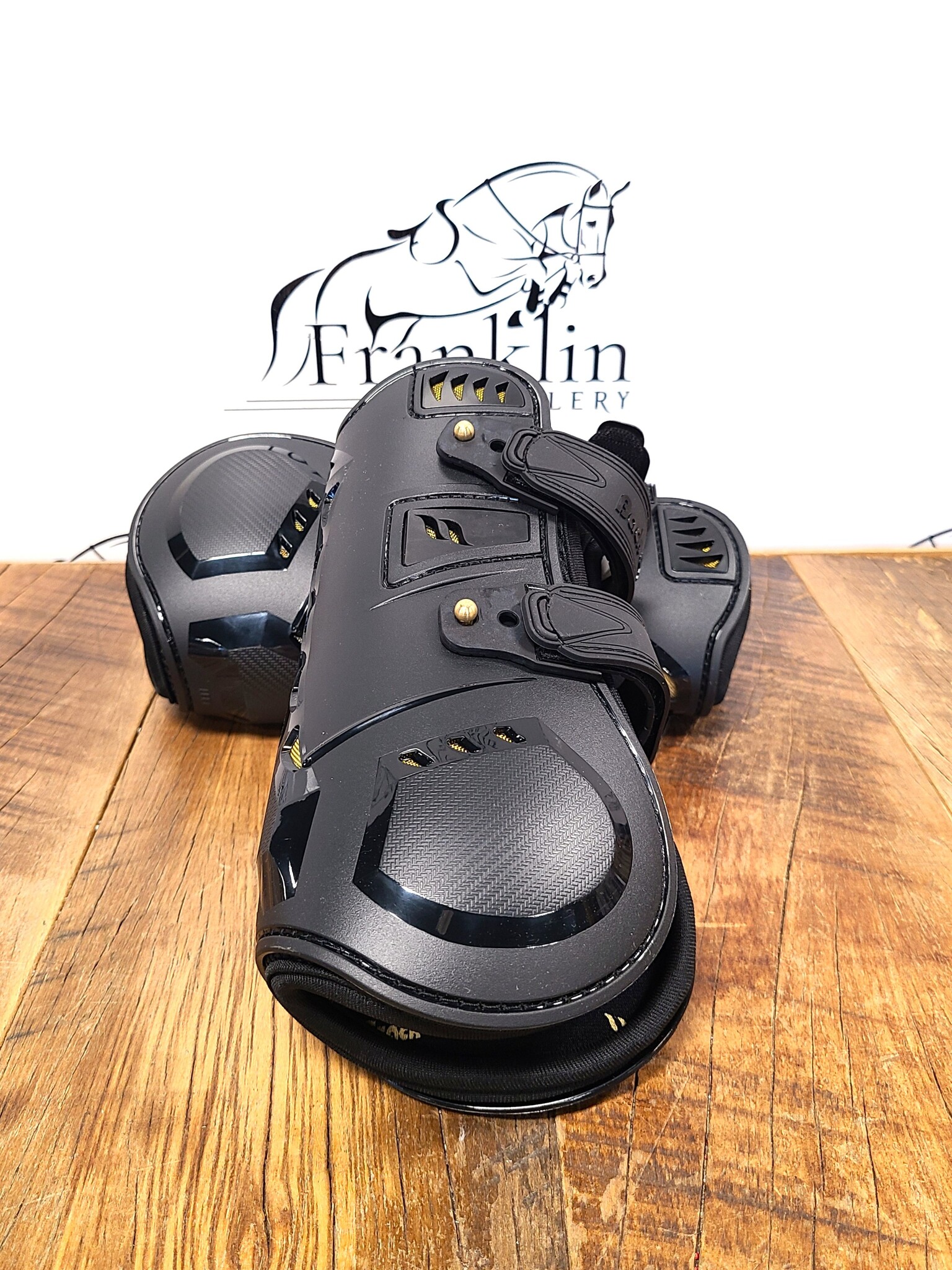 Back On Track Airflow Tendon Boots Black Large - Franklin Saddlery