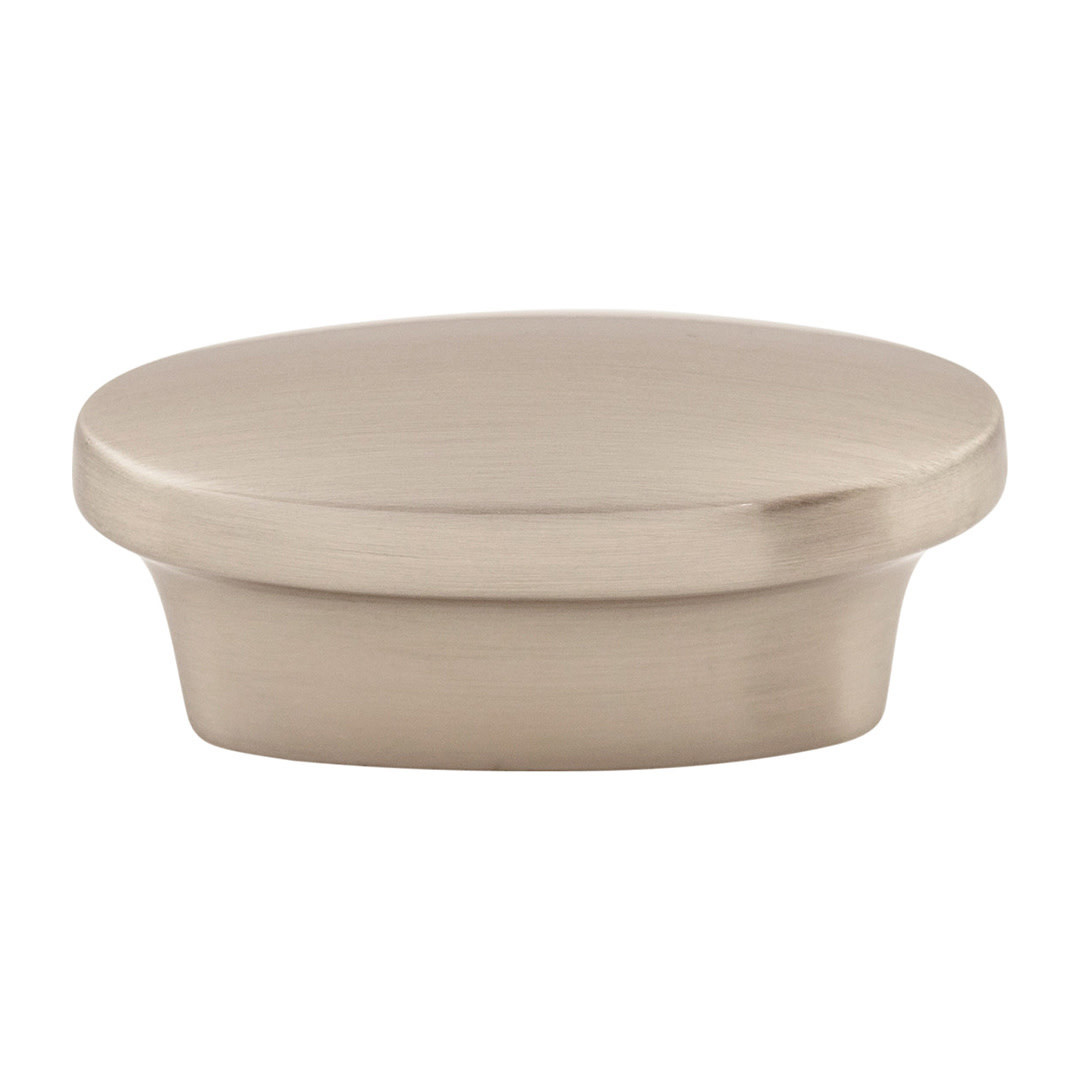 Oval Pull Brushed Satin Nickel - 1 5/8 in - Handles & More