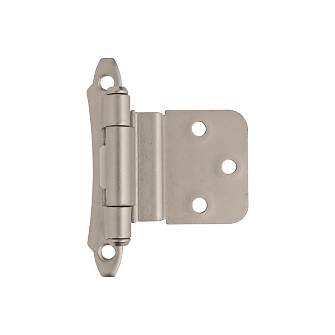 Amerock Face Frame 3/8 in Inset Hinge - Satin Nickel - Handles & More