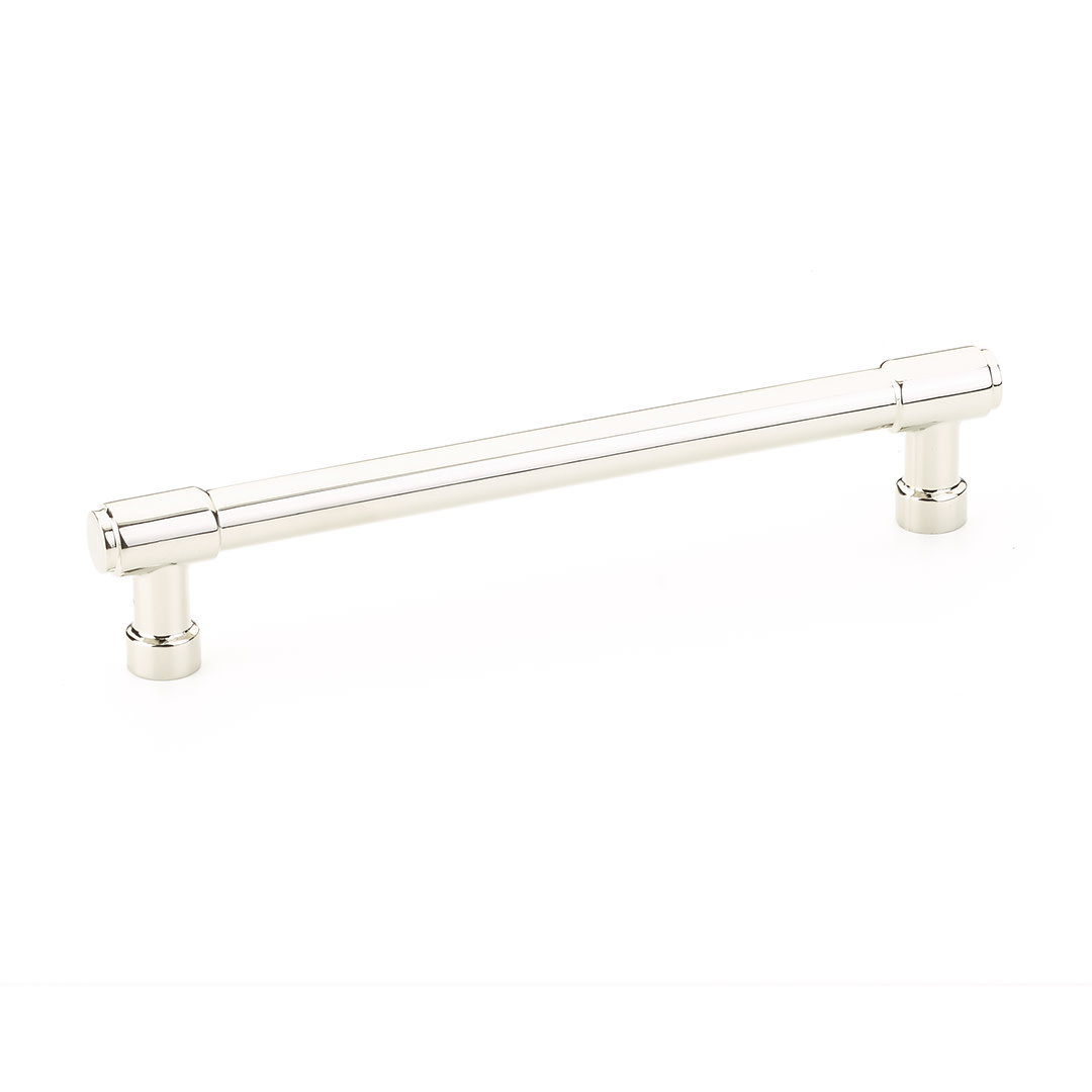 Jasper Pull Polished Nickel - 6 in - Handles & More Hardware Ltd.