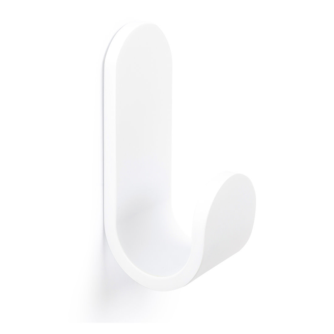 Tok Hook Matte White - 3 7/8 in - Handles & More Hardware Ltd.