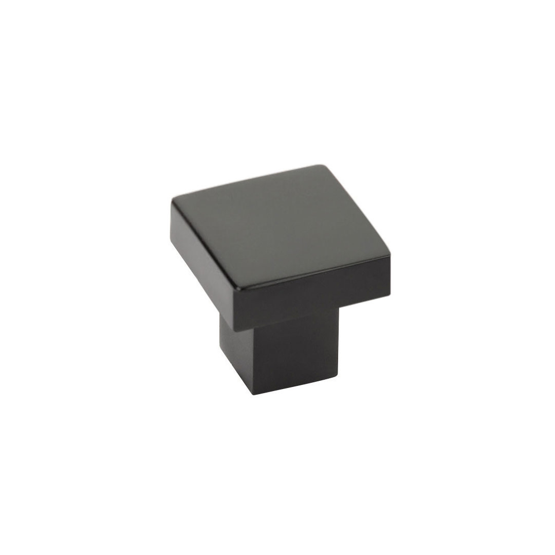 Hunter Knob Flat Black - 1 5/8 in - Handles & More Hardware Ltd.