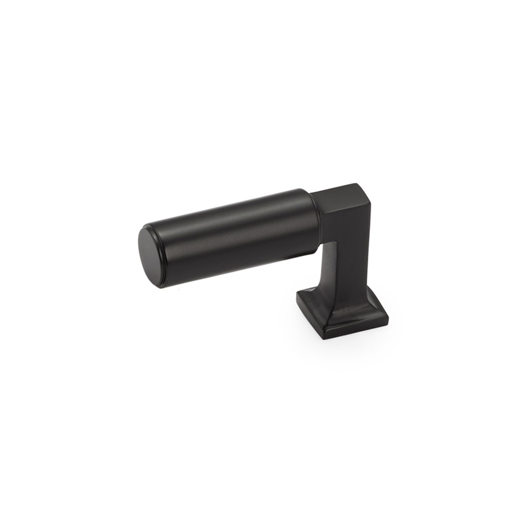 Haniburton Finger Pull Matte Black - 2 in - Handles & More Hardware Ltd.