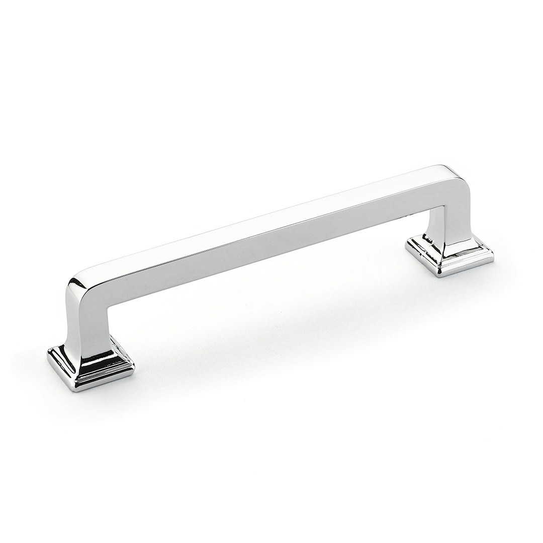 Menlo Park Pull Polished Chrome - 4 in - Handles & More Hardware Ltd.
