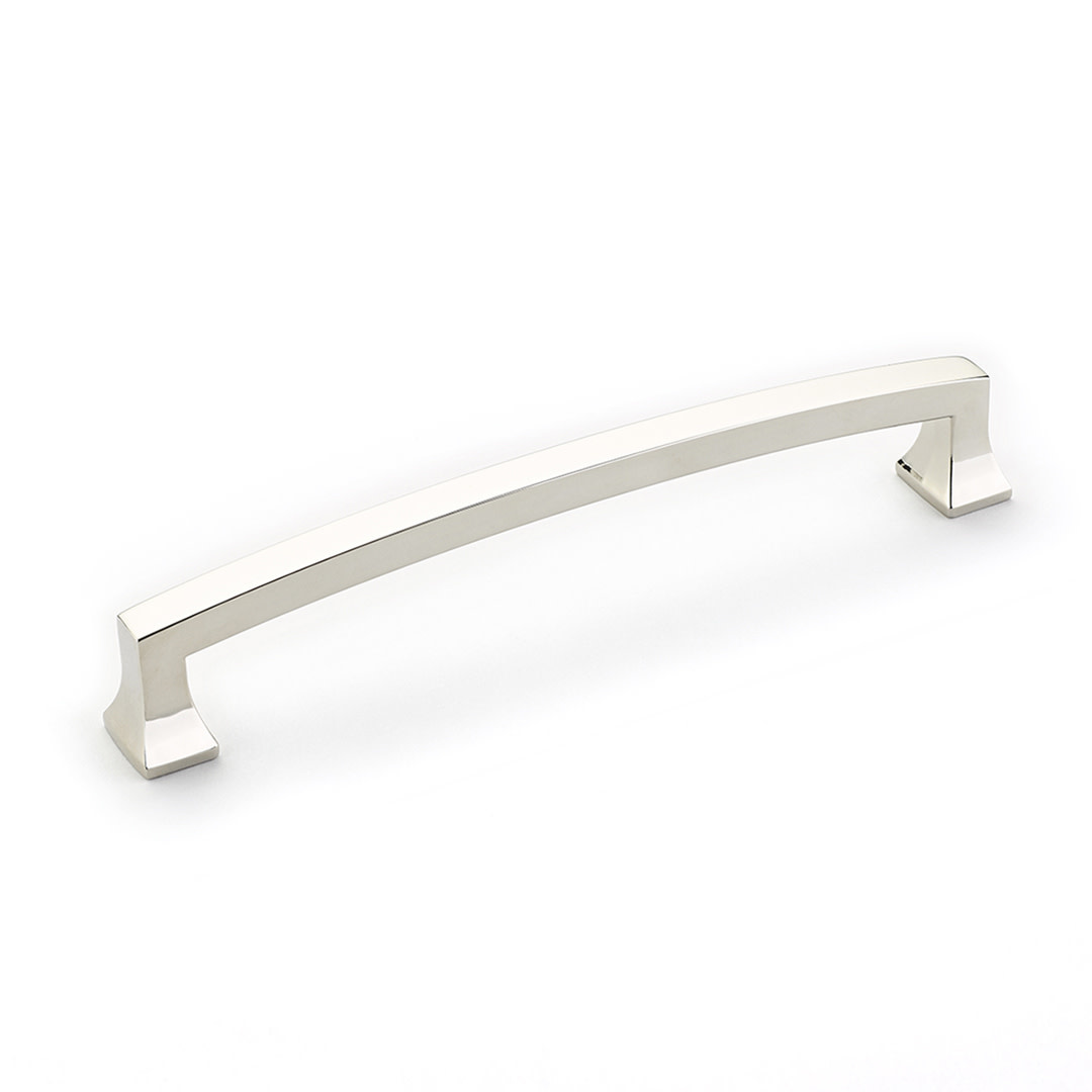 Menlo Park Arched Pull Polished Nickel - 6 in - Handles & More Hardware ...