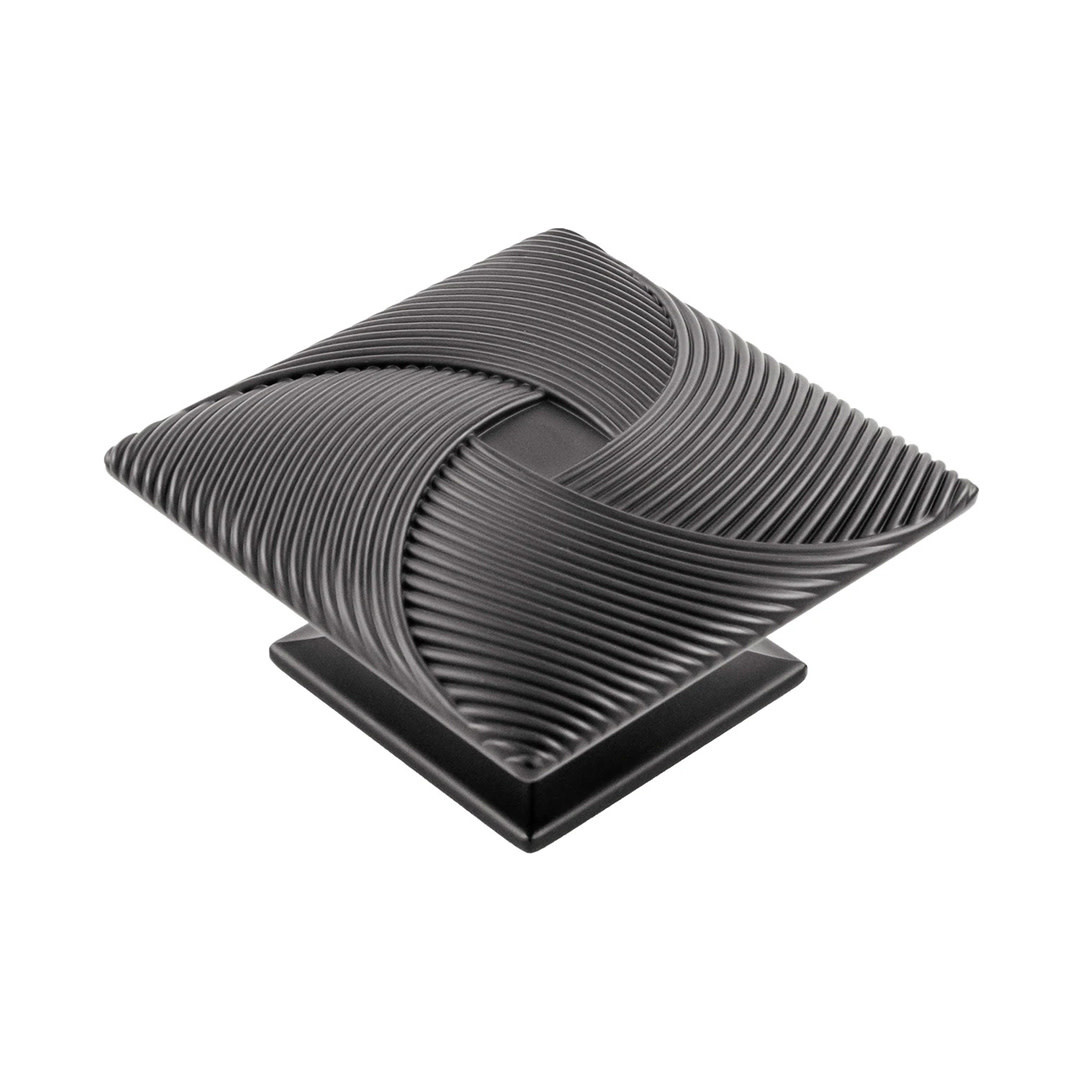 Tempest Knob Matte Black - 3 1/2 in - Handles & More Hardware Ltd.