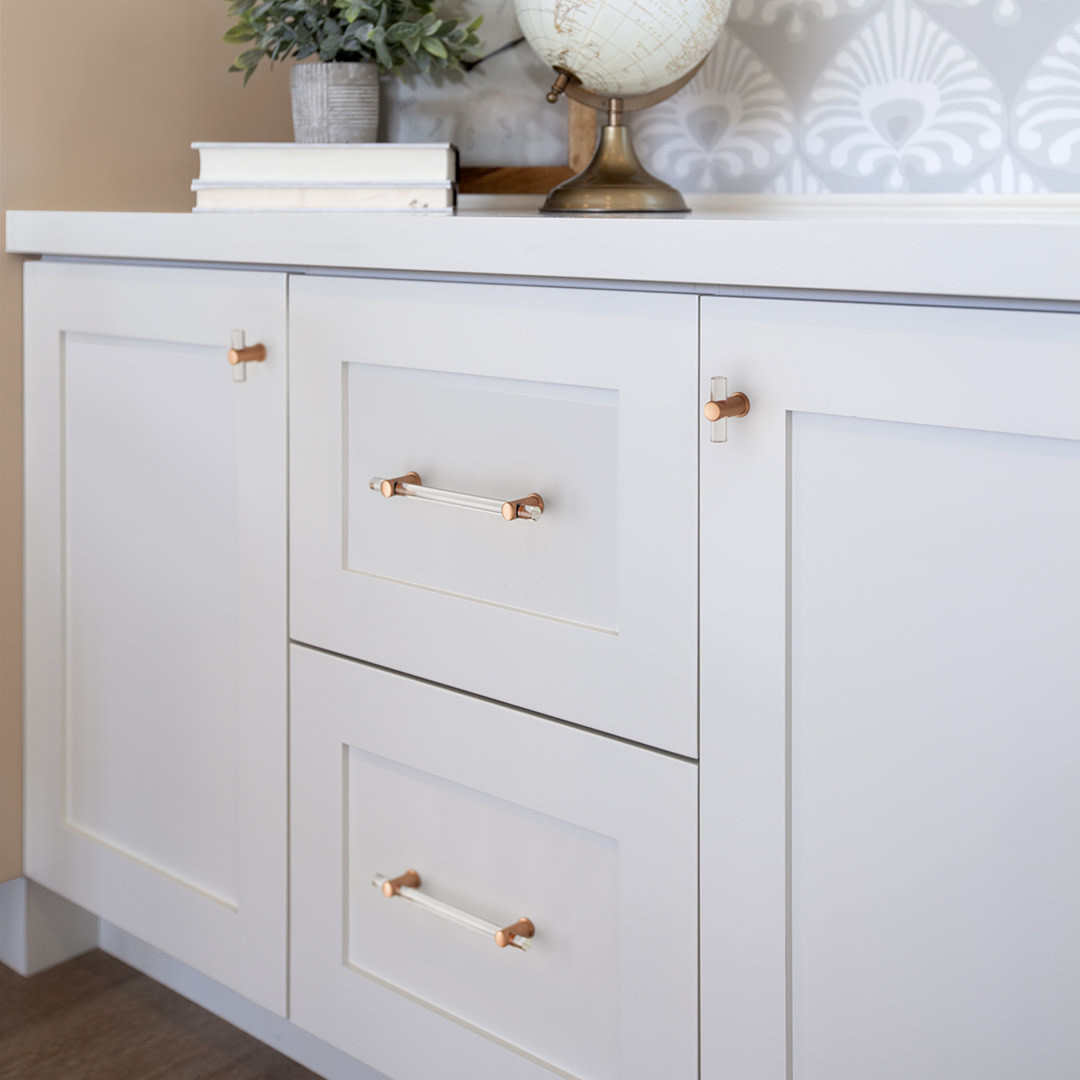 Lumiere Pull Clear Acrylic - 4 in - Handles & More Hardware Ltd.