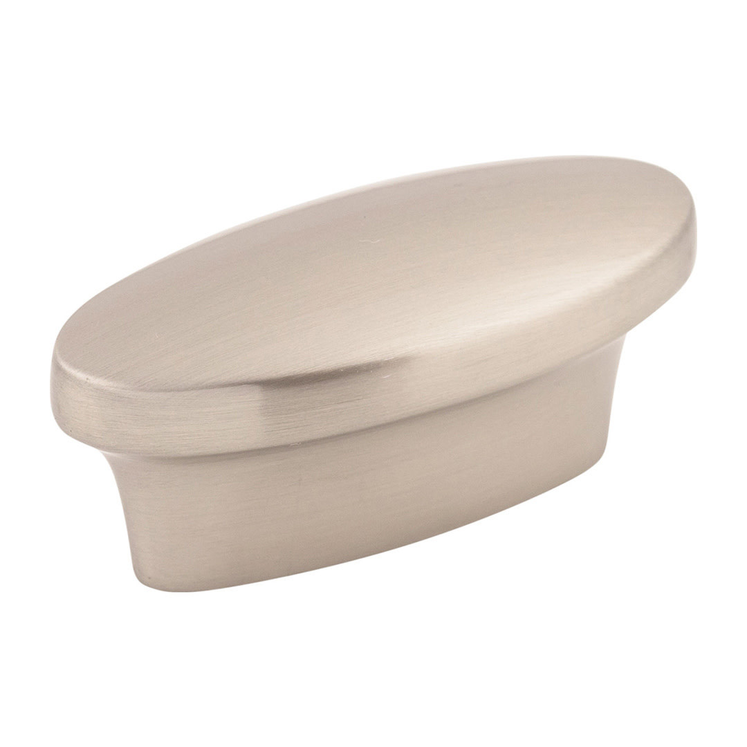 Oval Pull Brushed Satin Nickel - 1 5/8 in - Handles & More