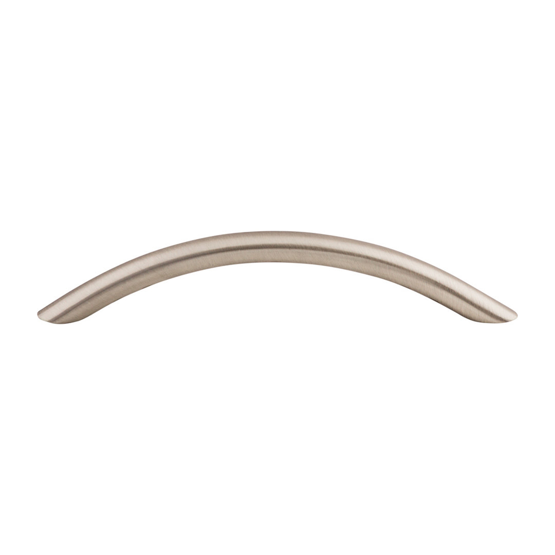 Curved Pull Brushed Satin Nickel - 6 in - Handles & More